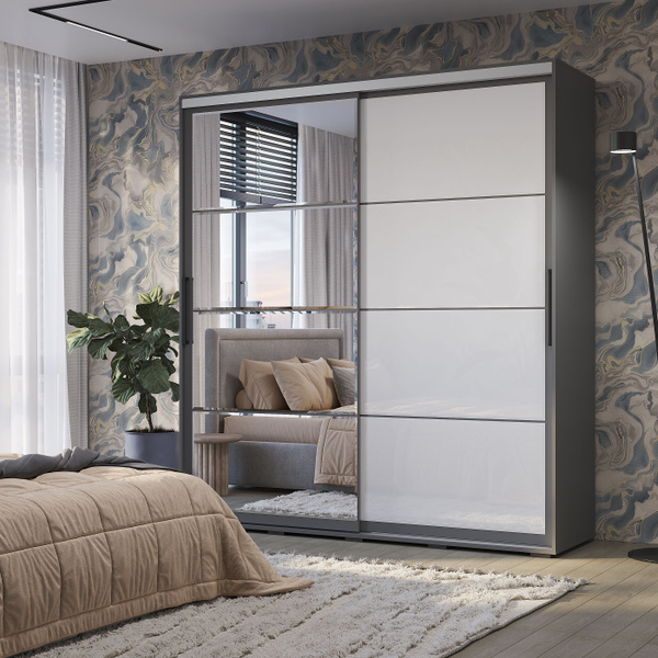 Шкаф-купе Мебельный рай ШКП крафт, 196.2x59.4x217.6 см купить c доставкой на OZON по низкой цене ...