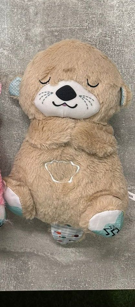 Дышащая мягкая игрушка спящая Выдра / Выдра для сна интерактивная ...