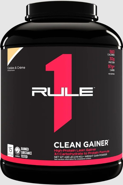 Rule One CLEAN GAINER, Чистый гейнер, 2.2 кг (Печенье крем) - купить с ...