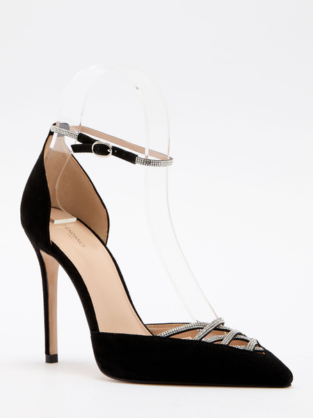 Туфли Женский Tendance Замша натуральная размер 37 Шпилька T узкая Франция купить C доставкой