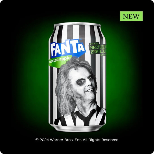 Fanta (Фанта ) Haunted Apple x Beetlejuice USA 0.355 мл. - купить с ...