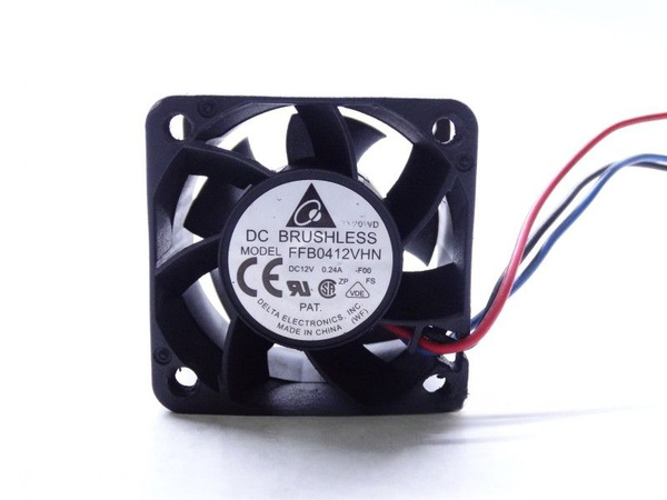 Вентилятор DELTA ELECTRONICS FFB0412VHN-FOO Осевой 40х40х28мм 12В DC 0 ...