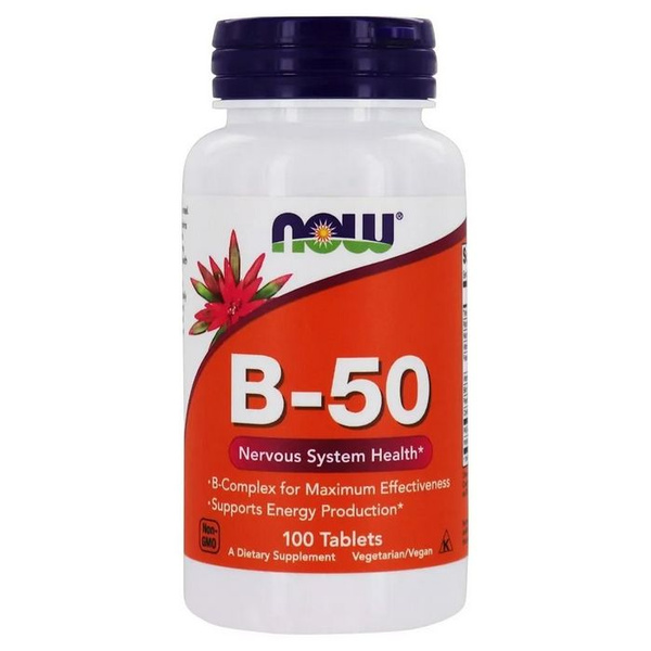 НАУ Витамины группы Б-50 / NOW B-50 (100 табл.) купить на OZON по ...