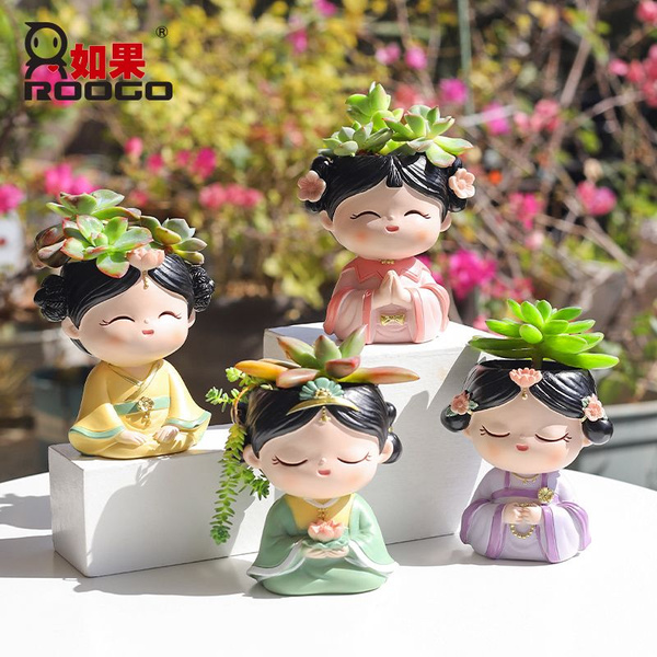 Roogo Горшок для цветов, 9 см х 6 см х 9 см, 1 шт купить на OZON по ...