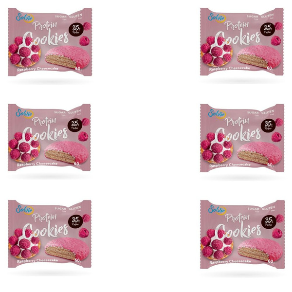 Характеристики Solvie Печенье протеиновое Protein Cookies Малиновый чизкейк с йогуртовой ...