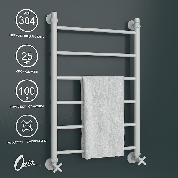 Полотенцесушитель Водяной Onix, модель Classic PRO White 500x800 ...