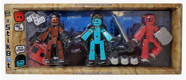 Набор Стикботы 3 фигурки Stikbot Off the Grid купить на OZON по низкой ...