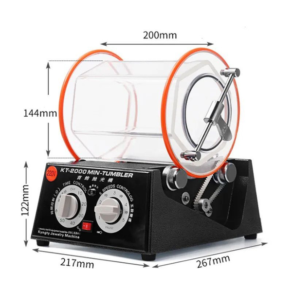 Емкость для полировки оргстекла,Аксессуары для Галтовка барабанная,KT-2000 5 кг купить на OZON ...