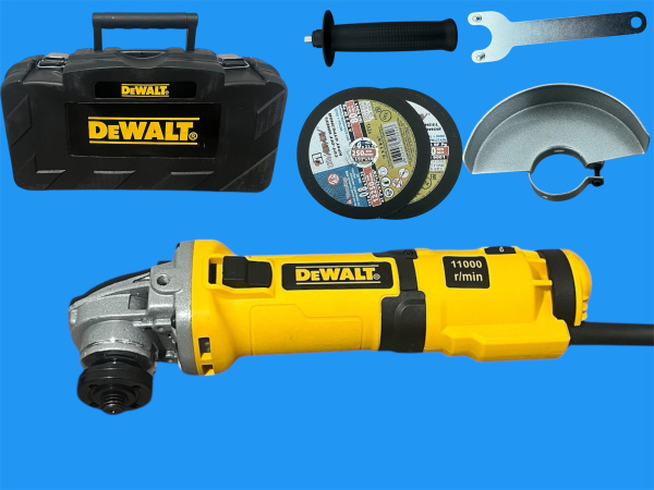 Углошлифовальная машина УШМ DeWALT 125 мм, 11 000 об/мин, болгарка УШМ ...