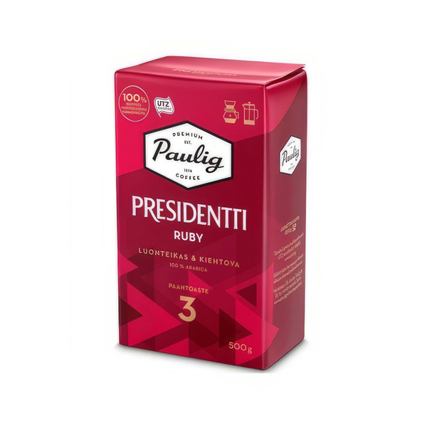 Кофе молотый Paulig Presidentti Ruby 3 500g купить на OZON по низкой ...