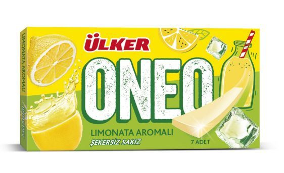 Ulker Oneo Жевательная резинка со вкусом лимонада без сахара14 гр X20 ...