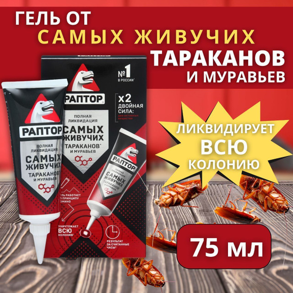 Гель от тараканов и муравьев Раптор купить на OZON по низкой цене ...