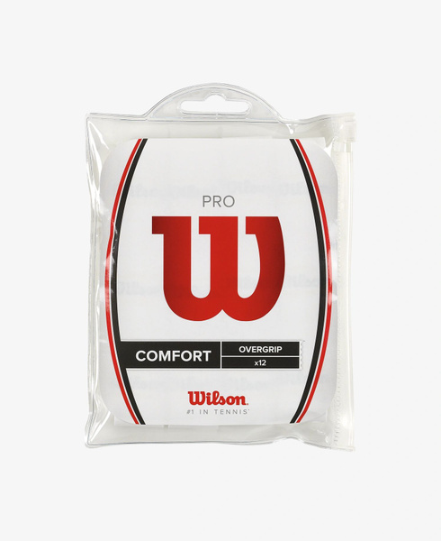 Намотка Wilson Pro Comfort Overgrip Белая 12шт купить на OZON по низкой ...