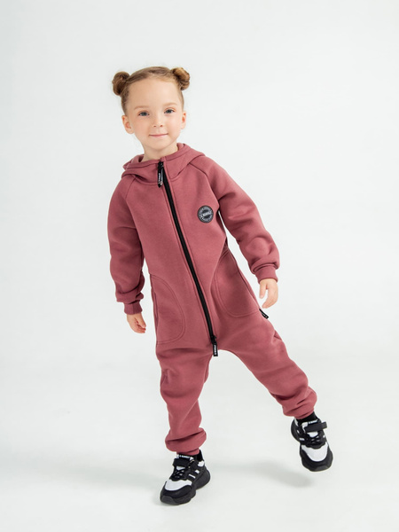 Комбинезон утепленный Девочки BUNGLY, размер 110, рост 104-110 бордовый На любой сезон Бег ...