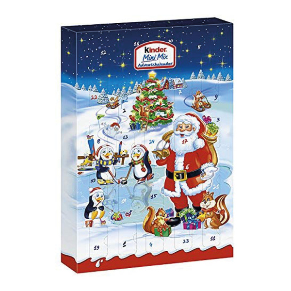 Адвент календарь Ferrero Christmas Kinder Mini Mix Adventskalend 150гр ...