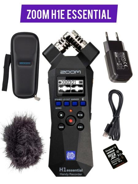 Портативный рекордер 32-bit Float Zoom H1e + APH-1e + SD 128Gb купить на OZON по низкой цене ...