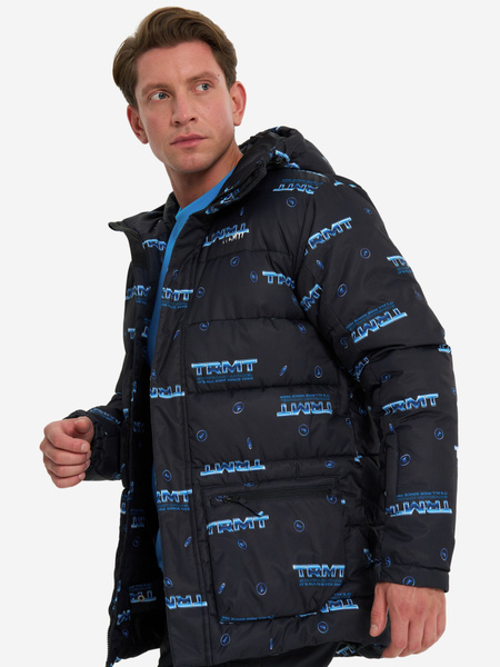 Пуховик Мужской Termit черный Полиэстер, размер 52 Зима Полиэстер Китай купить c доставкой на ...