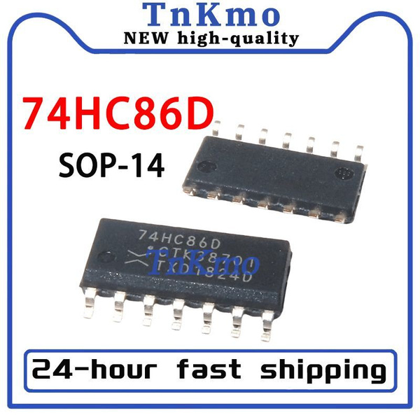 10 шт./лот 74HC86D SOP-14 SMT для логической микросхемы 4-XOR gate с 2 входными клеммами новая ...