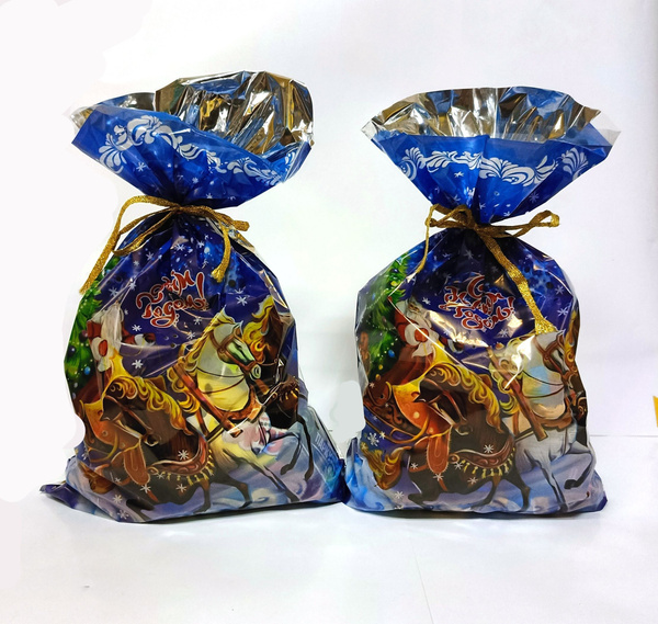 Новогодний сладкий подарок Пакет 2 шт. по 1000 гр. купить на OZON по ...