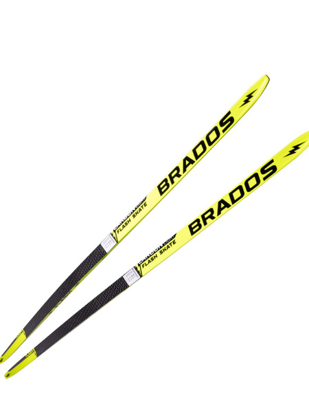 Лыжи беговые 183 Stc Brados Flash Skate, 053861, цвет Yellow (жесткость ...