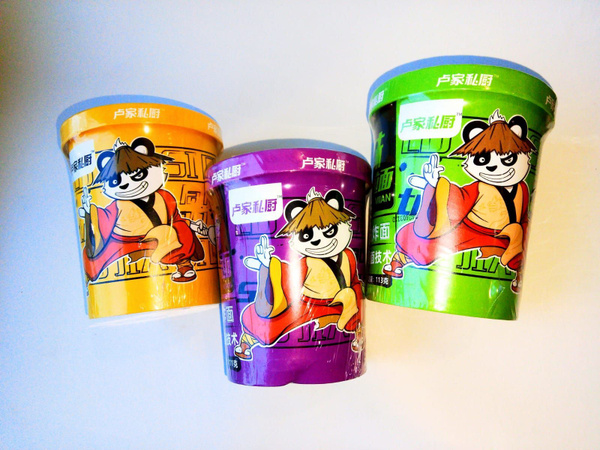 Лапша в стакане с пандой б/п TENG JIAO JI LAMIAN 3 разных вкуса ...