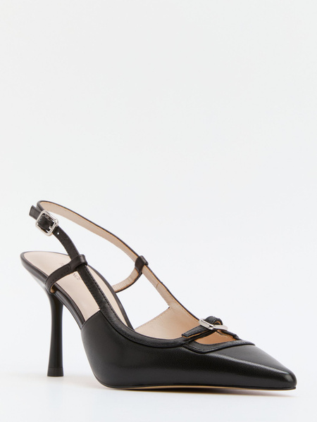 Туфли Женский Tendance Натуральная кожа размер 38 Шпилька T узкая Франция купить C доставкой