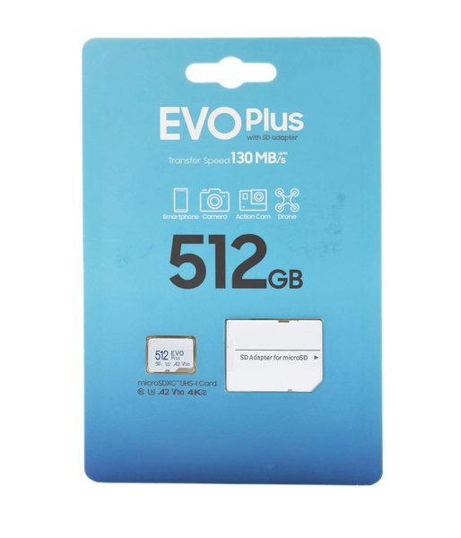 Карта памяти micro sd EVO Plus 512 ГБ (MB-MC512SA) купить на OZON по ...