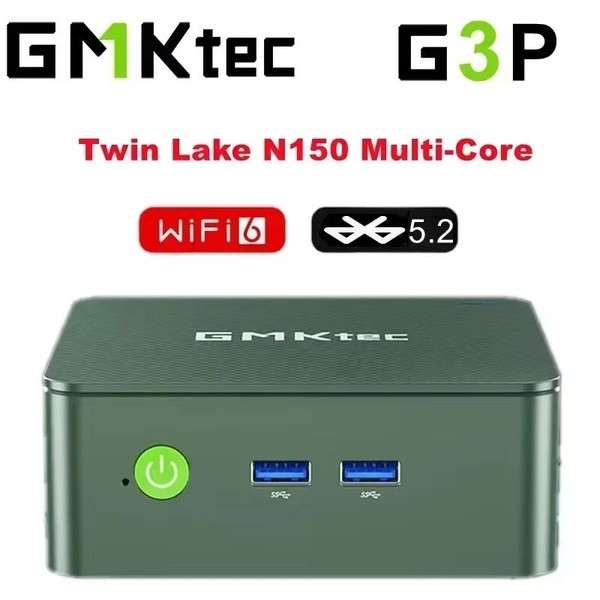 GMKtec Мини-ПК G3 PLUS (Intel N150, RAM 16 ГБ, SSD 512 ГБ, Intel UHD ...