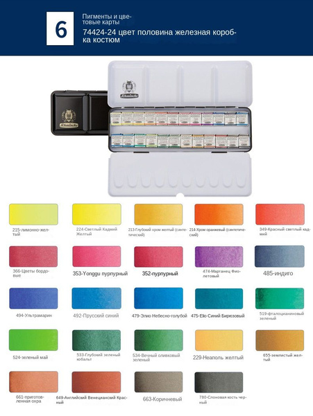 Schmincke Краски акварельные 1 шт./ 1000 г. купить на OZON по низкой цене (1977276341)