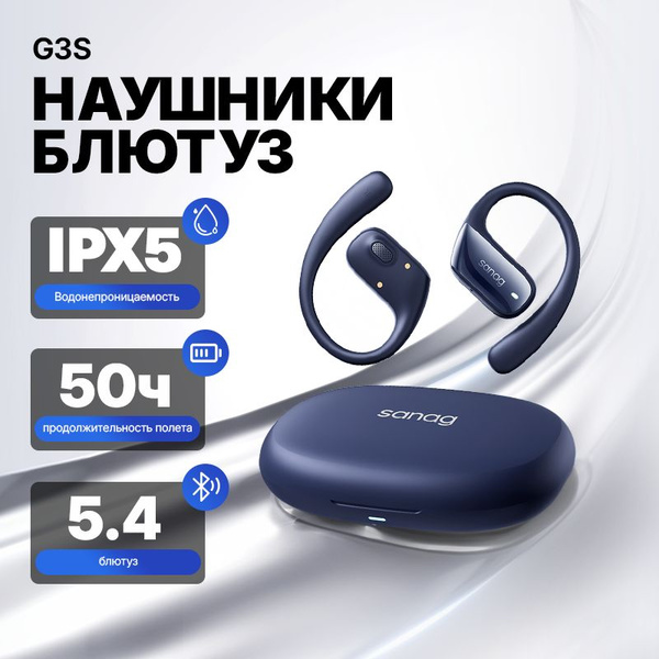 Наушники Накладные Sanag G3S Беспроводное 32 G3S купить c доставкой на OZON по низкой цене ...