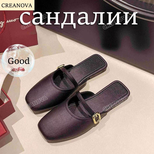 Босоножки Женский CREANOVA черный Платформа Breathable, размер 36, 37 Лето Китай Китай Без ...