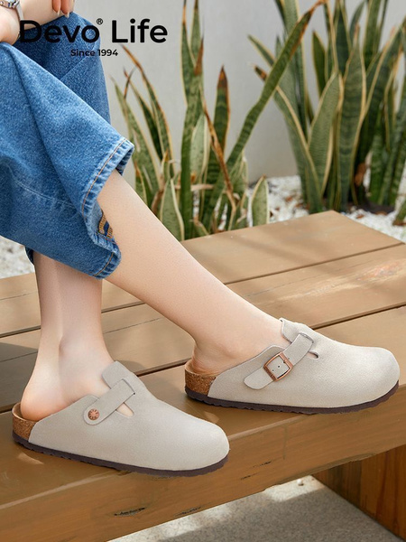 Сабо Женский Devo Life EVA, Джут, размер 37 Анатомическая стелька, Толстая подошва Платформа ...