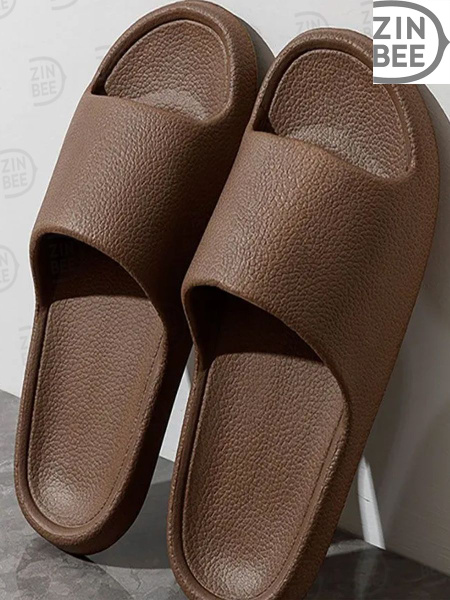 Тапочки Мужской, Женский ZinBee, размер 42, 43 коричневый Кисточки Закрытый нос Китай На любой ...