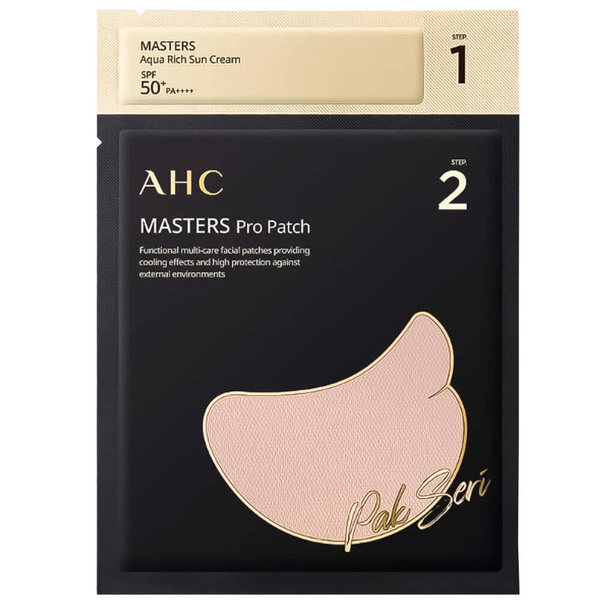 Солнцезащитный набор для лица с кремом и патчами AHC Masters Pro Patch ...