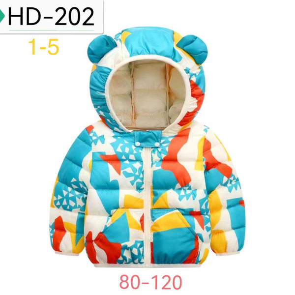 Куртка Мальчики, Девочки THANHDAT ярко-голубой Полиэстер, размер 98 Длинный Демисезон оверсайз ...