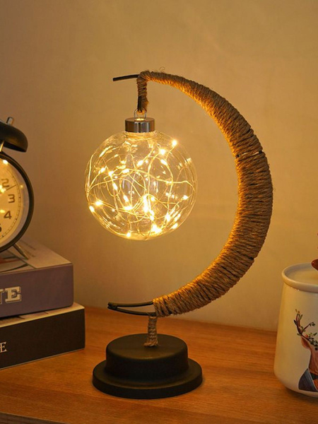 Светильник настольный декоративный полумесяц купить на OZON по низкой ...