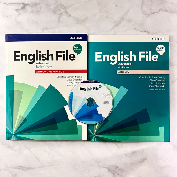 English File Advanced fourth edition (Student's book + Workbook + диск) english file 4th edition ...