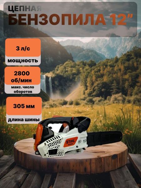 Бензопила цепная 12" бензиновая STIHL MS2500 (3 л.с / 30,5 см / 2800 об/мин) купить на OZON по ...