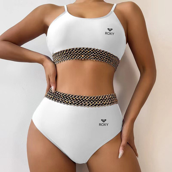 Купальник раздельный Женский Roxy белый, размер 42 Плавание Ткань купить c доставкой на OZON по ...