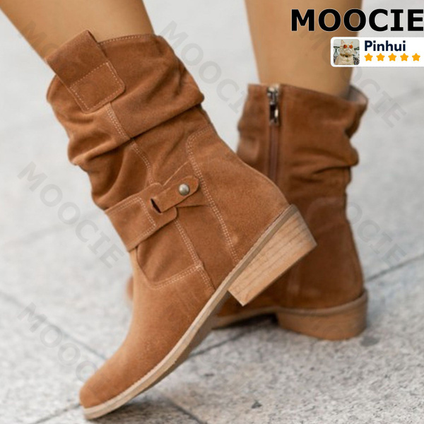 Ботфорты Женский MOOCIE, размер 34 коричневый Еврозима Молния купить c доставкой на OZON по ...