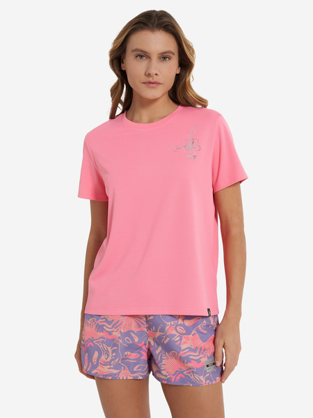 Рашгард Женский Termit розовый, размер 38, 40 Полиэстер Спортивный купить c доставкой на OZON по ...