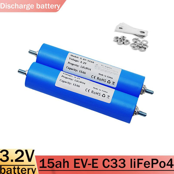 Новый 3.2V 15ah Lifepo4 аккумулятор C33 литий фосфат 12V 24V 48V инвертор аккумулятор 2000 цикл ...