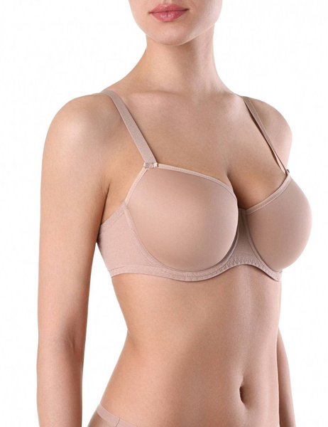 Бюстгальтер Женский Conte балконет, спейсер, размер 70C телесный Полиамид Повседневный Беларусь ...