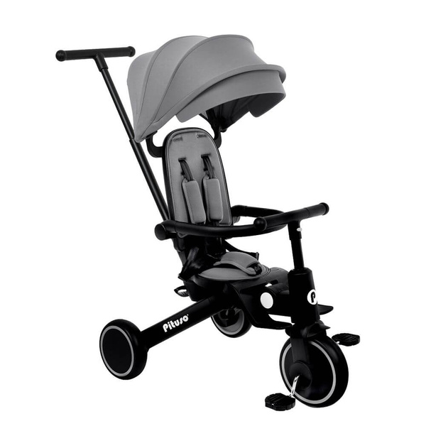 Детский велосипед Pituso Leve PRO складной трехколесный цвет Grey купить на OZON по низкой цене ...