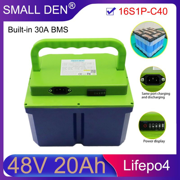 48V 20Ah EVE - C40 Lifepo4 Аккумулятор 16S1P 1500W Электрический мотоцикл BMS Портативный ...