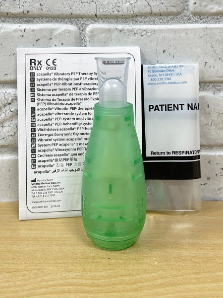 Дыхательный тренажер Acapella DH Green с мундштуком (вибрационная PEP ...