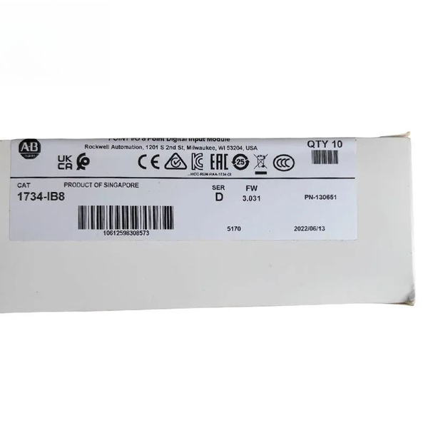 Новый оригинал Модуль Allen-Bradley 1734-IB8 Модуль аналогового ввода ...