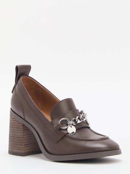 Туфли Женский Tendance Натуральная кожа размер 37 Толстый каблук T узкая Франция купить C