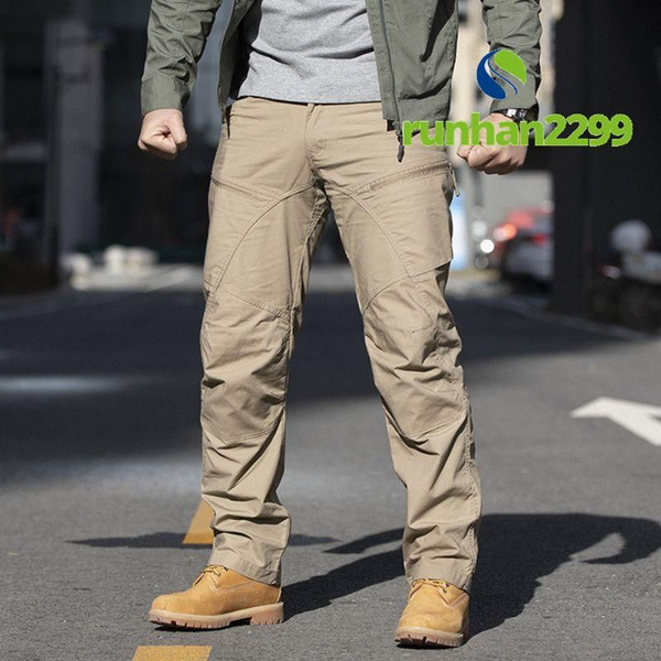 Брюки Мужской хаки Softshell, Поликоттон, размер 50 Молния На любой сезон Карманы, рост 150-190 ...