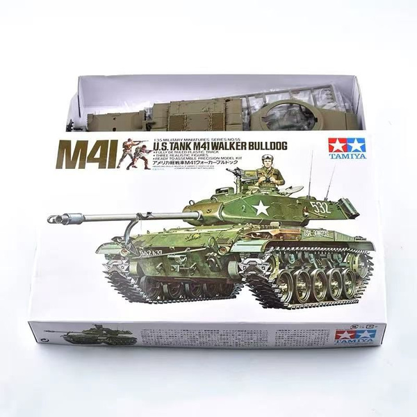 Сборная модель Военная модель Tamiya-35055 1/35 U.S M41 Walker Bulldog Light Tank model kit ...